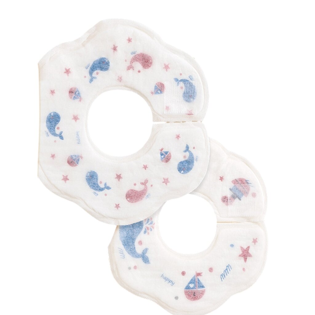 Упаковка из 20 штук одноразовых нагрудников легкой очистки, слюнявчики для кормления, полотенце для слюны