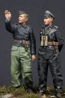 Набор моделей Resinking Heer Panzer Crew 1/35 (2 фигурки)