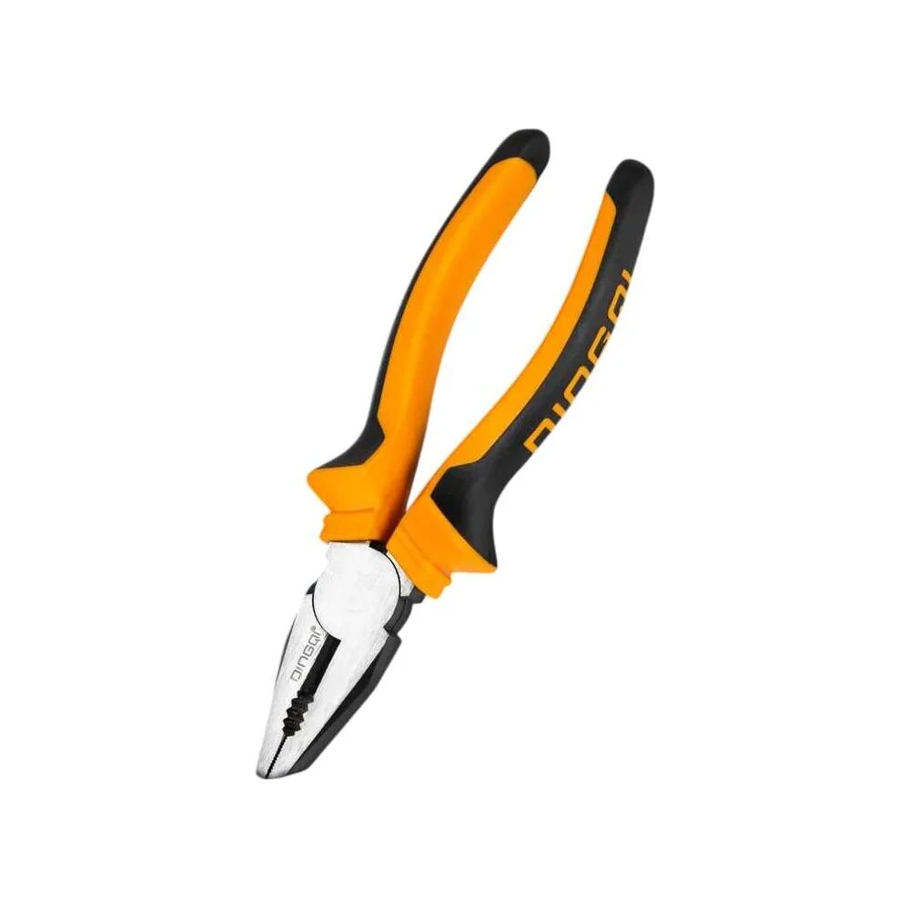 Плоскогубцы комбинированные DINGQI 180 мм / никелированные, двухкомпонентные рукоятки с боковым кусом BA1007 BA01007