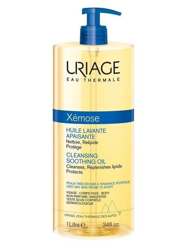 Uriage Очищающее успокаивающее масло Xemose Cleansing Soothing Oil, 1000 мл