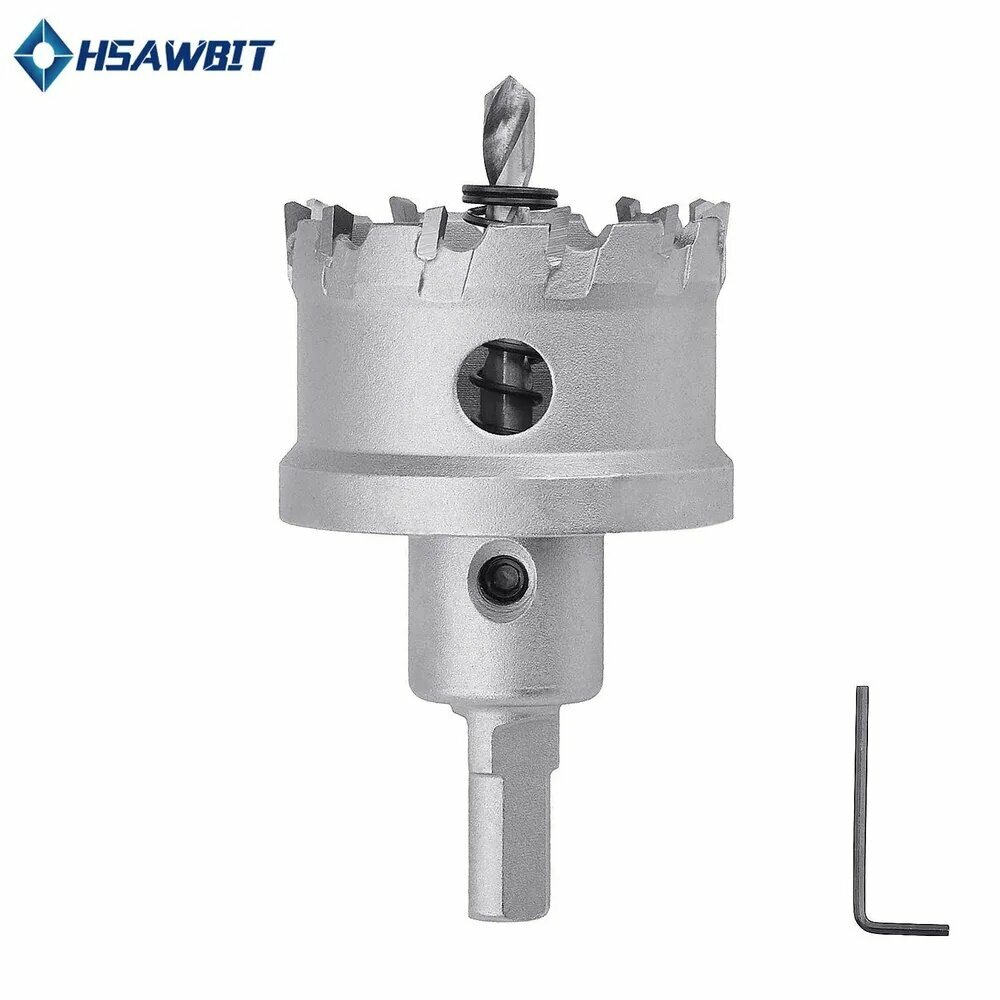 Коронка по металлу 76 мм, TCT твердосплавная с центрирующим сверлом