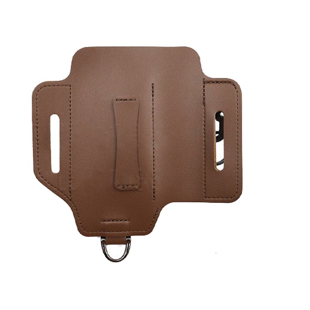 Кожаный чехол для мультитула с креплением на поясной ремень, Коричневый - кожа