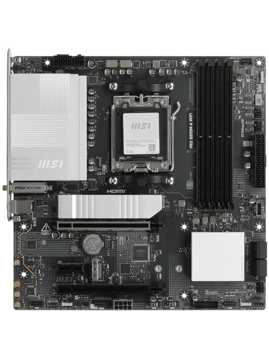 Материнская плата PRO B850M-A WIFI AM5 4xDDR5 Micro-ATX