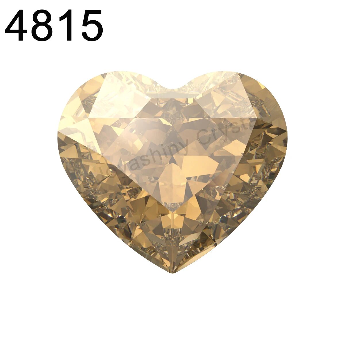 Хрустальное сердце 10x8.8mm, Crystal 001 GSHA F