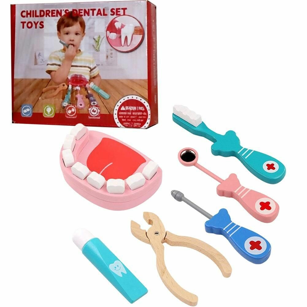 Деревянная интерактивная игрушка для ролевых игр Доктор в детском возрасте