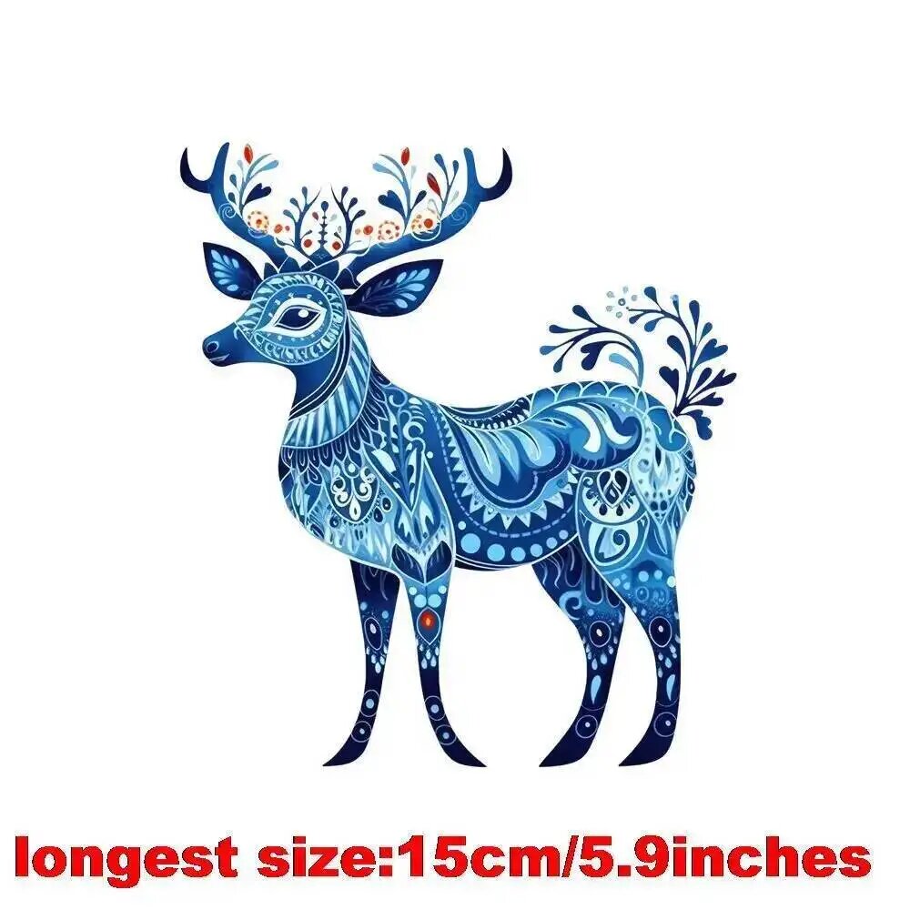 Теплопередающая наклейка для одежды Рождественский крест YTH0163-2