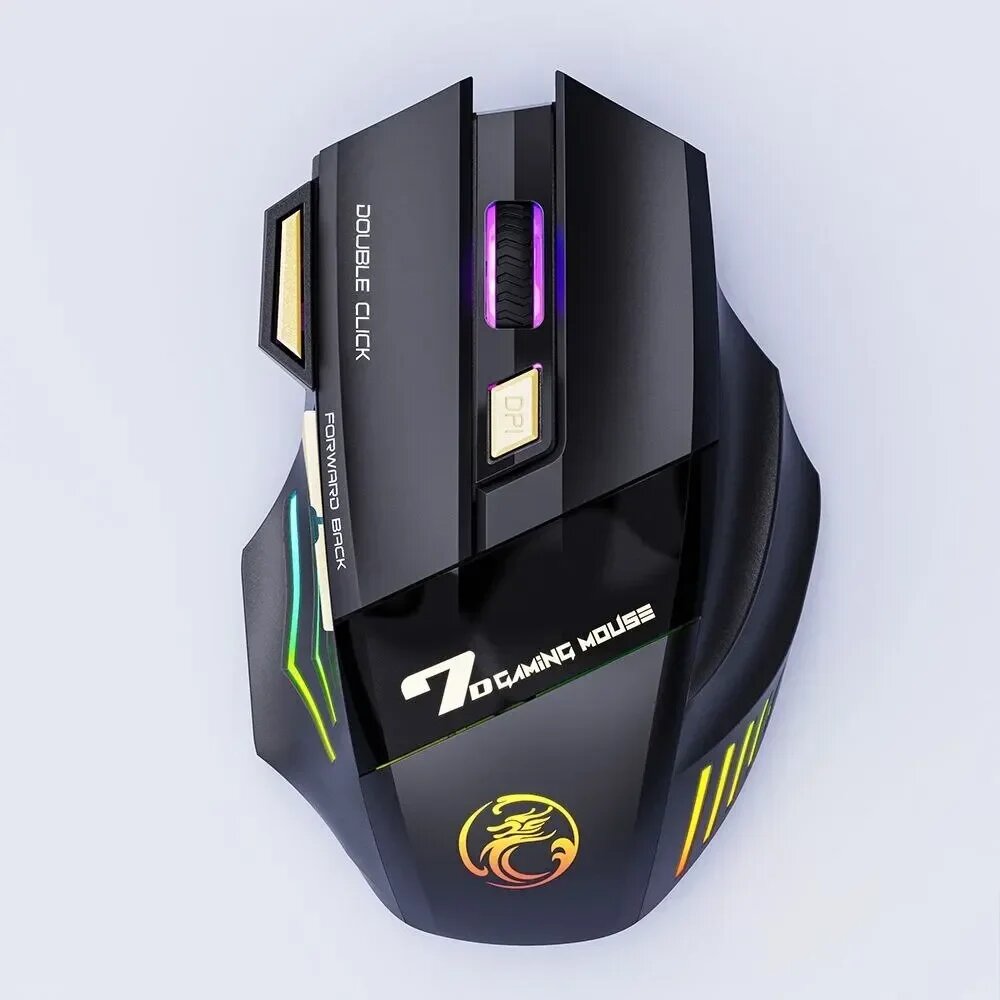 Беспроводная игровая мышь GW-X7, 7 клавиш, Single Mode