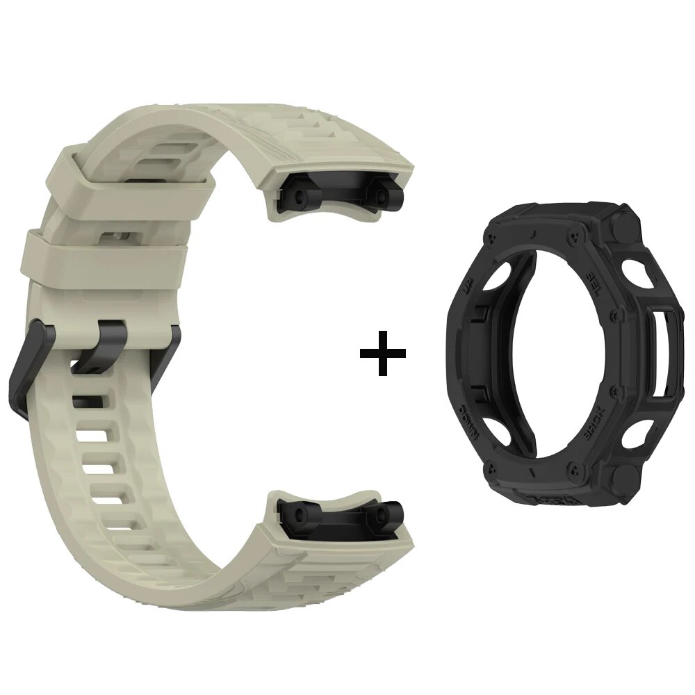 Силиконовый ремешок Amazfit T-REX 3, серый petrified grey