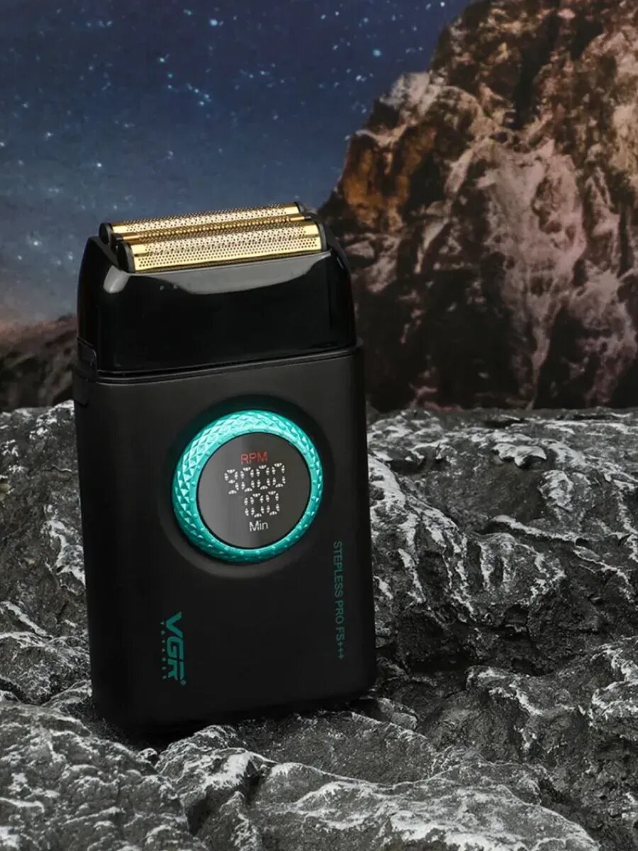 Электробритва мужская для лица аккумуляторная шейвер VGR V-377