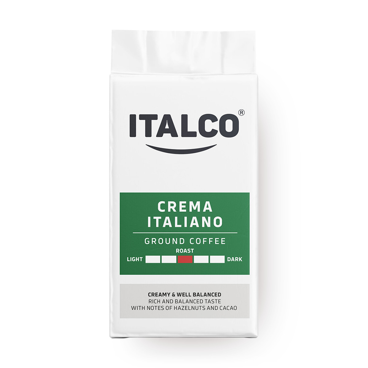 Кофе молотый Italco "Crema Italiano", арабика/робуста, средняя обжарка, 250 г
