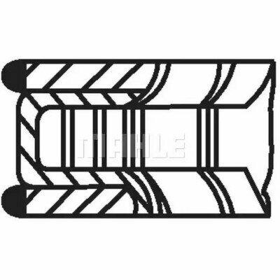 Кольца MAHLE 03864N0 Volvo 2.4d 01> D5244t, T10, T13, T14, T16, T17, T18, T19, T2, T21, T4, T5, T7, T8, T9, dm.81.00 STD 2.0-1.75-2.0 на 1 поршень