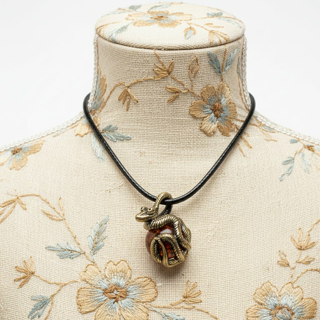 Колье, янтарь