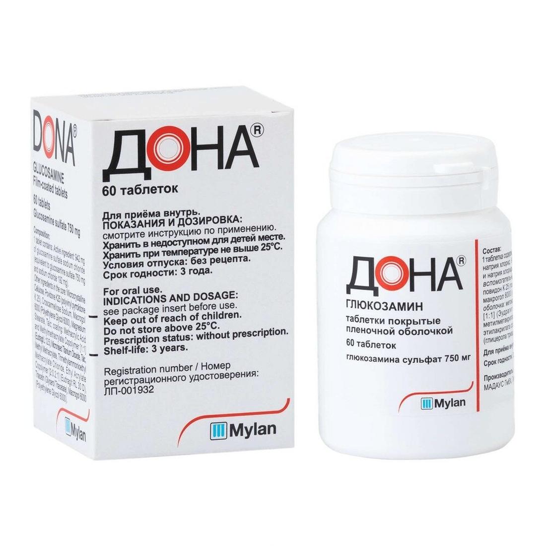 Дона таб. п/о плен. 750мг №60