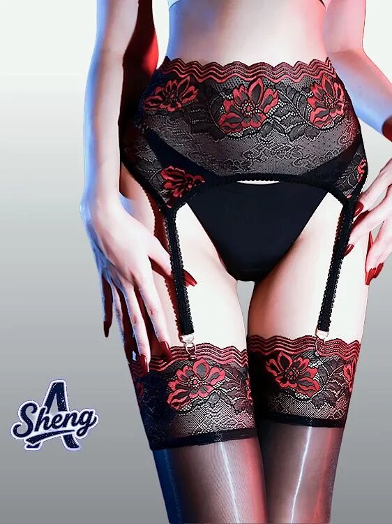 Чулки чулки с поясом женские, 20 ден 1 пара