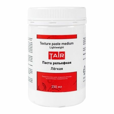 Паста акриловая Таир рельефная 250 мл , легкая, для создания рельефа на гибких подложках (1204506)