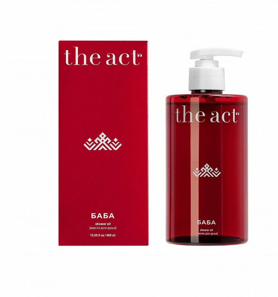 Гель The Act масло для душа гидрофильное серия Баба, 460мл