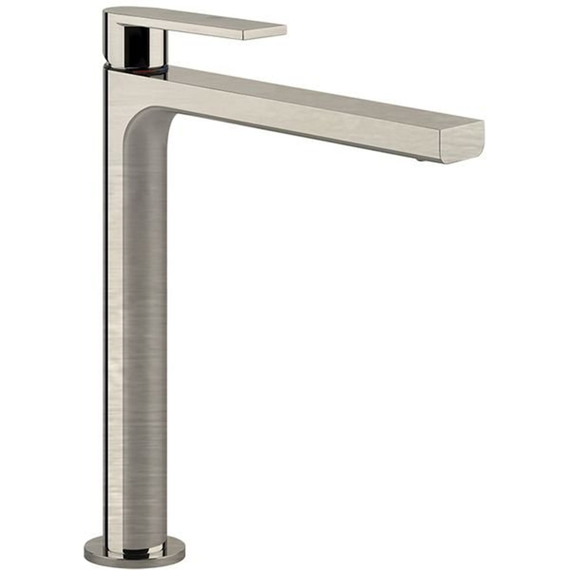Смеситель Gessi (Гесси) Emporio Via manzoni для раковины высокий, на 1 отверстие, цвет: Finох Вrushеd Niскеl 38609№ 149