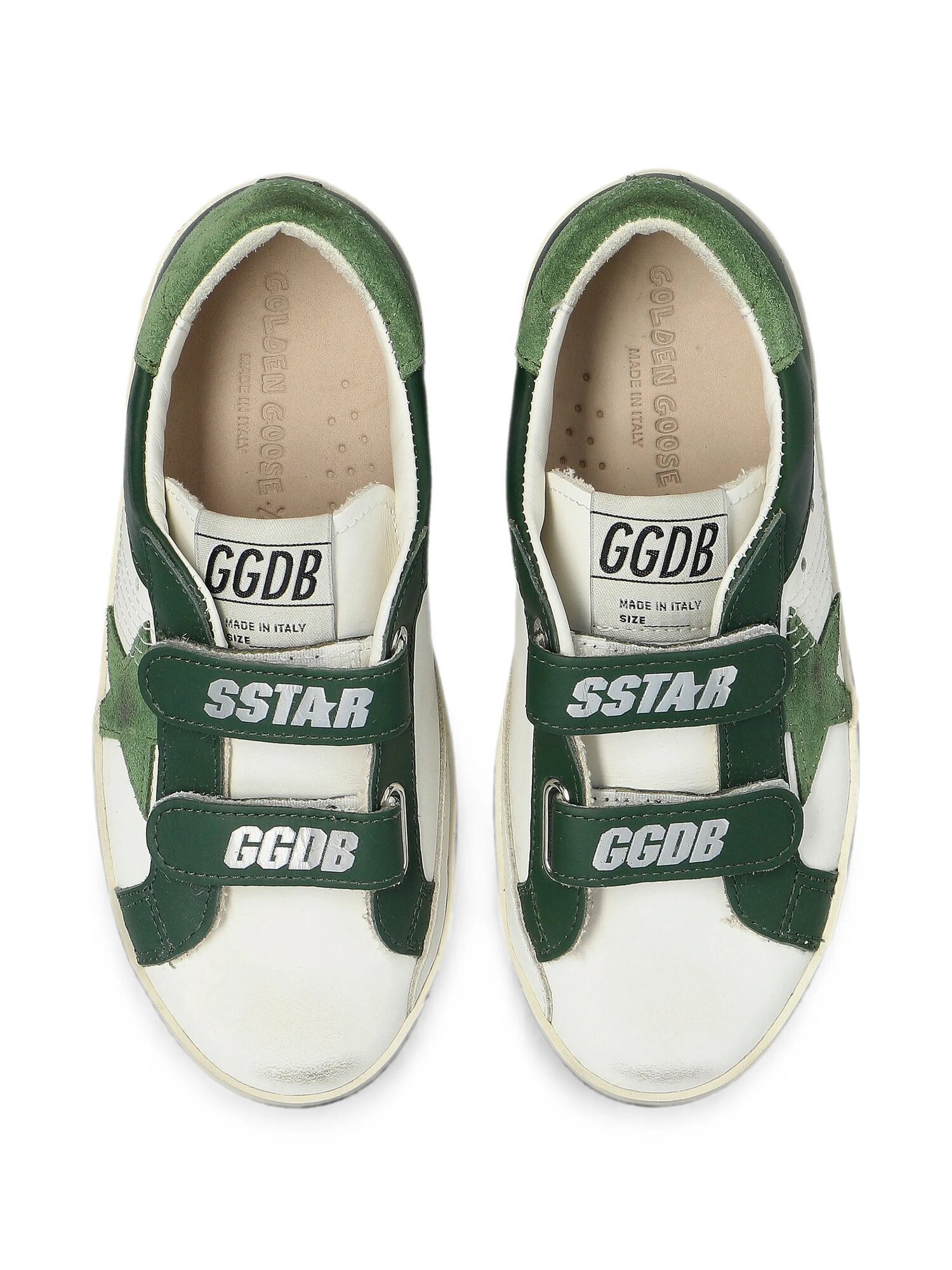 Кроссовки Golden Goose Star-patch touch-strap sneakers, размер 25, белый — фото 1