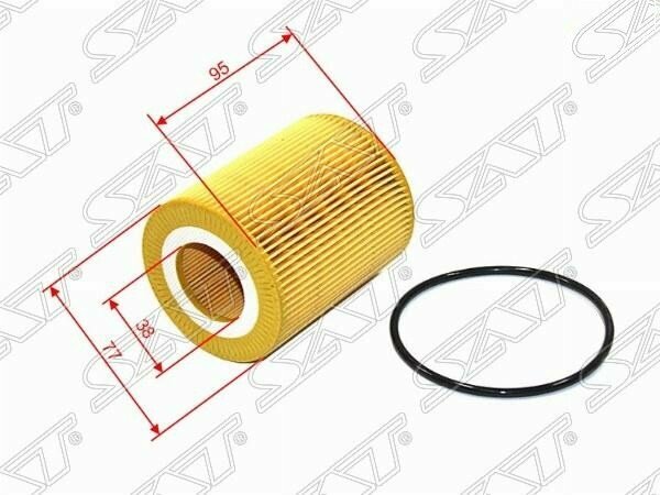 Фильтр масляный SAT ST-LR013148 Citroen C5 08-17, Land Rover Discovery 09-20