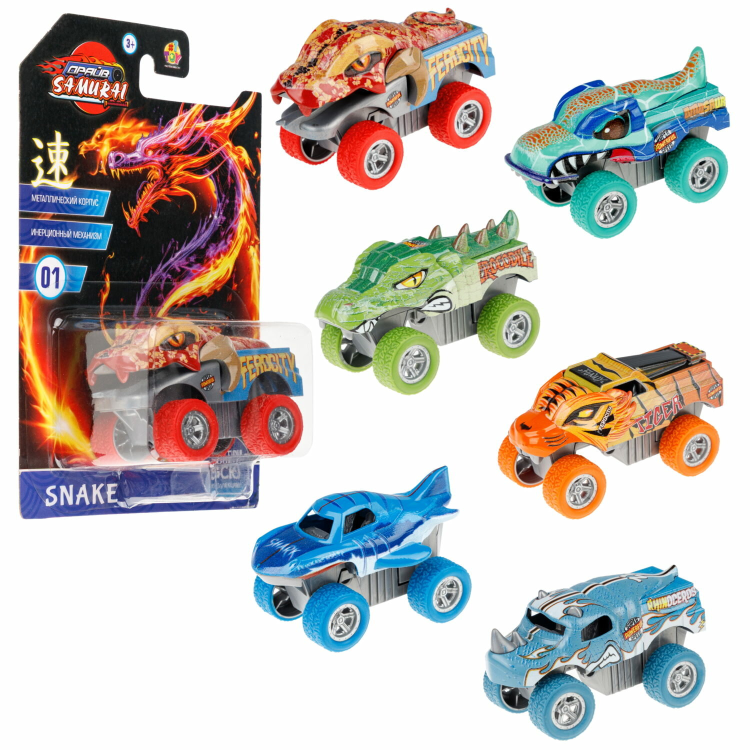 Машинка 1TOY Драйв инерционный внедорожник, в ассортименте 1 шт