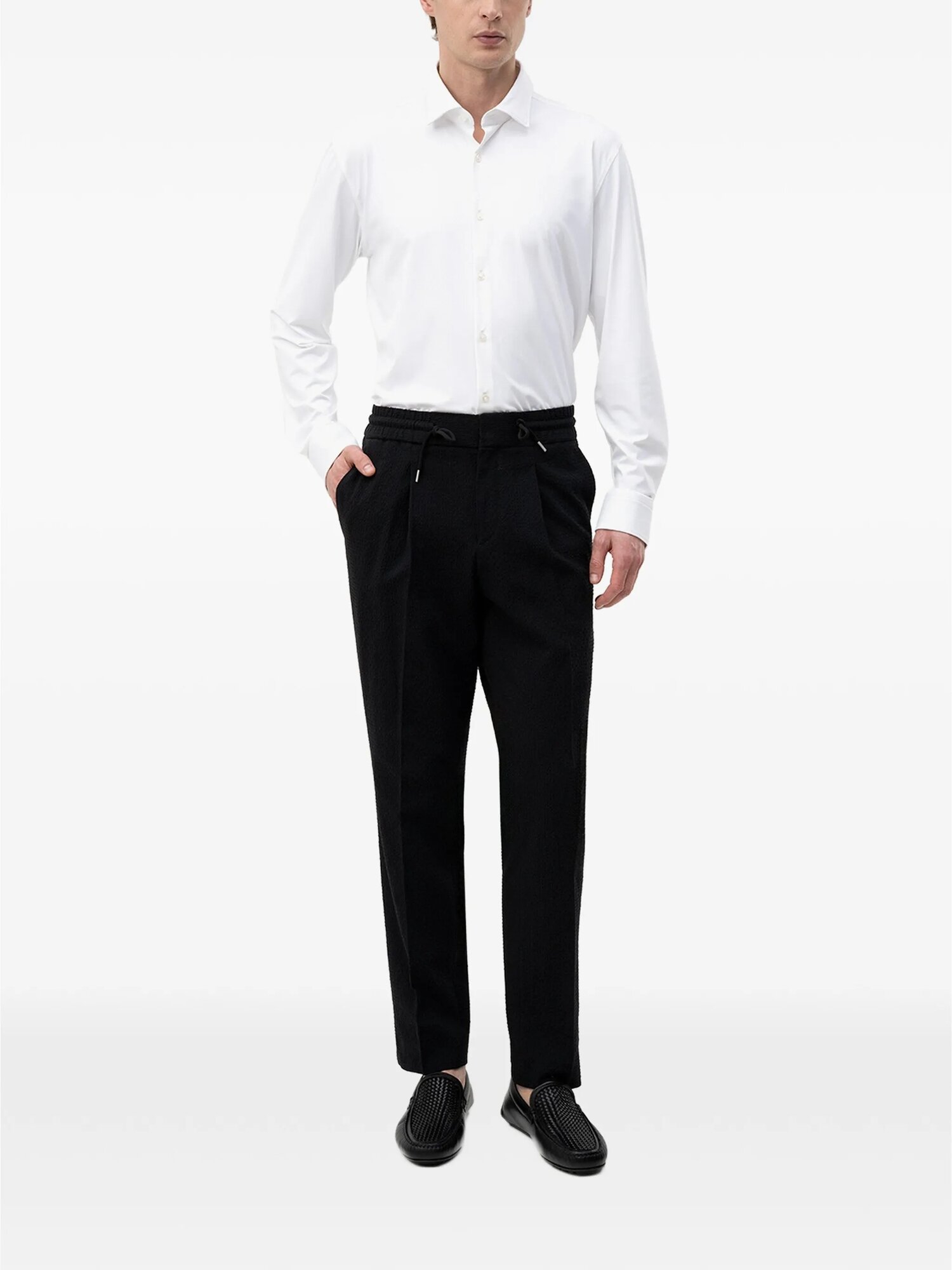 Брюки Drawstring pleated trousers