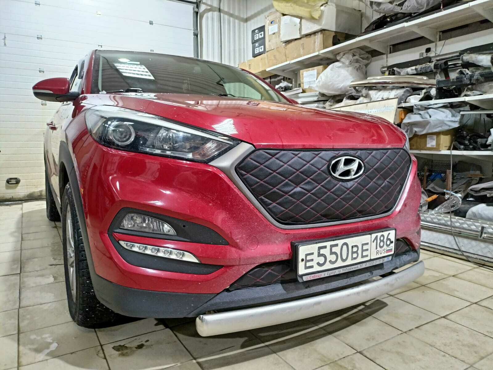 Утеплитель радиатора Экономия топлива Hyundai Tucson Хендай Тусан (2015-2018)