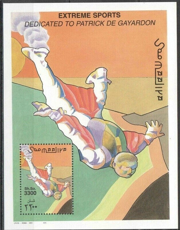 Марки 2001 год Сомали Экстремальные Виды Спорта Bl83 Mnh