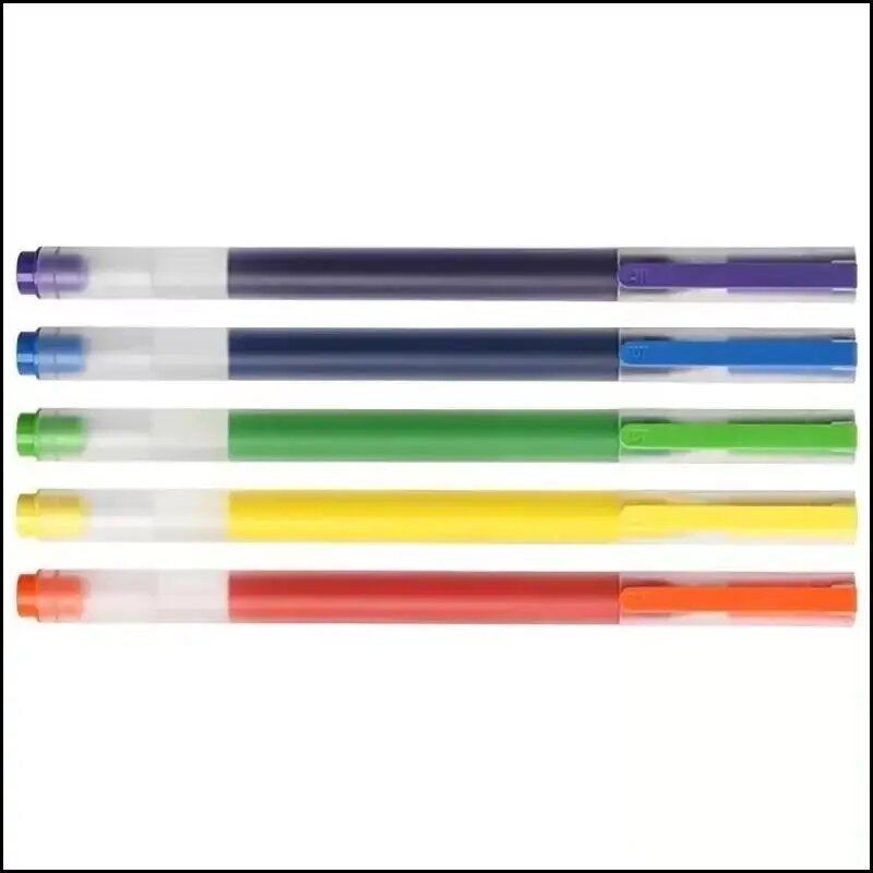 Набор гелевых ручек Xiaomi MiJia Dural Color Pen 0.5mm (5 шт) (BHR4831CN), цветные