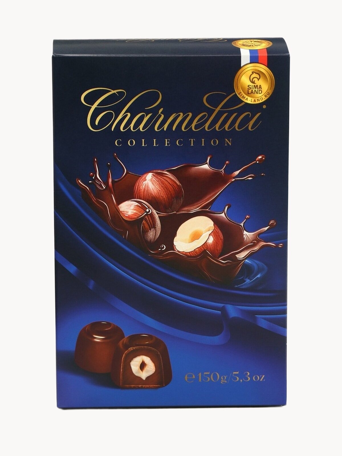 Конфеты Фабрика счастья "Пралине с фундуком", шоколадные, в подарочной упаковке, 150г