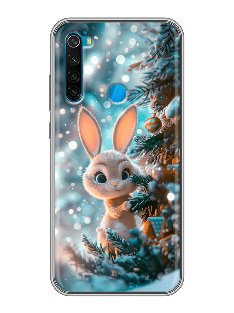 Чехол для Xiaomi RedMi Note 8 с принтом Милый кролик (Сяоми Редми Нот 8)