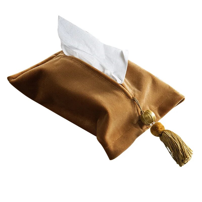 Чехол для салфеток "B", бархатный, съемный, для стандартных коробок