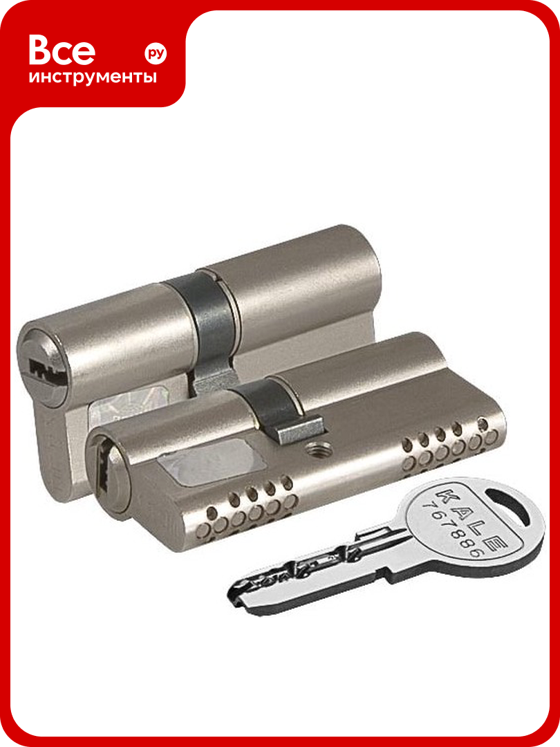 Цилиндровый механизм KALE KILIT 164 OBS SNE/70, 30+10+30 мм, никель, 5 кл. new 45199