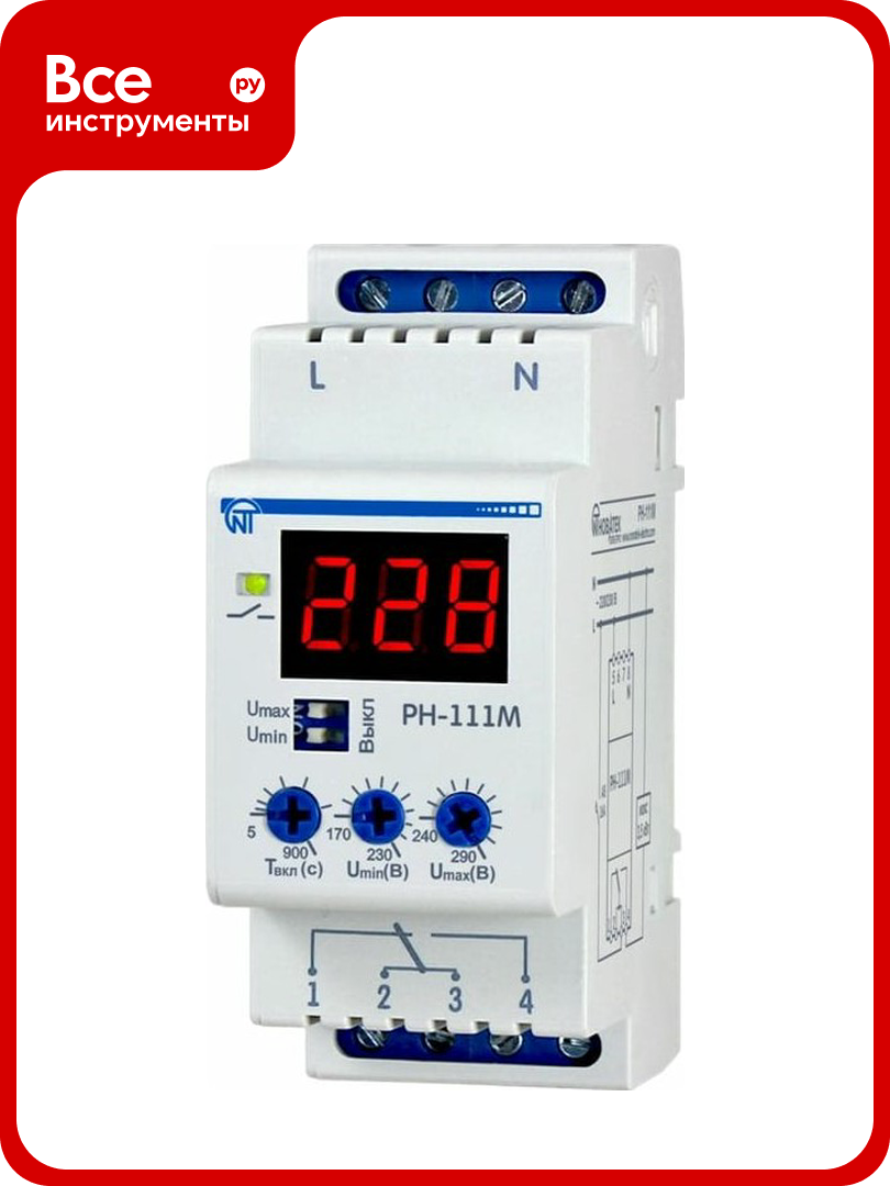 Реле напряжения Новатек-Электро РН-111М 3425601111