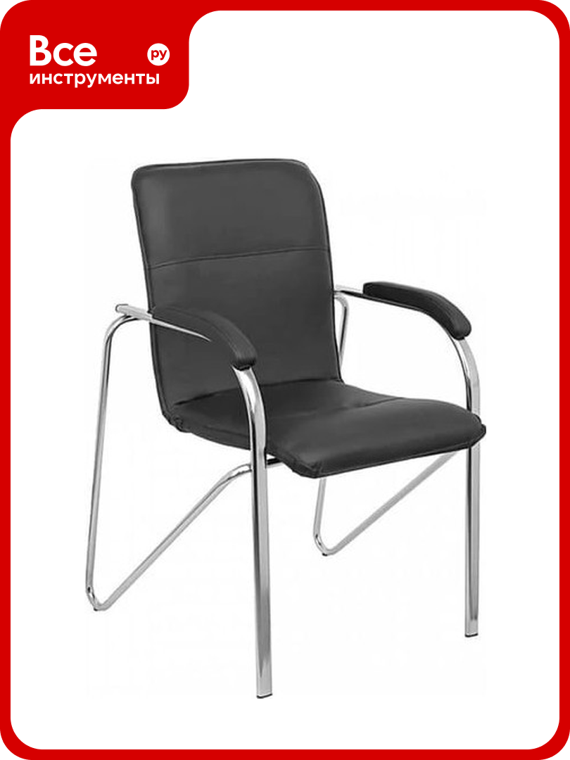 Стул KSG Самба КС 1 РМК 000.457 эк/к Черный, локти мягкие НФ-00000282, 850 мм, 450 мм