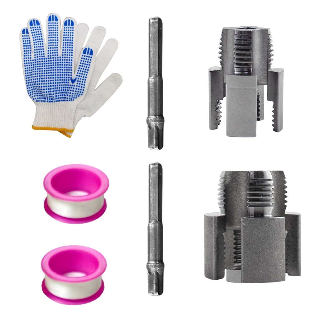 Встроенный набор инструментов для нарезания внутренней и внешней резьбы на трубах