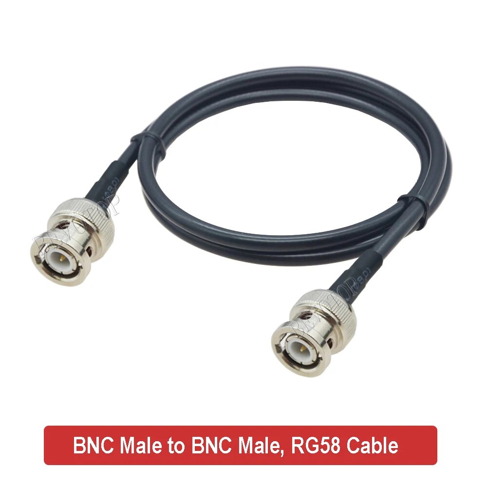 Коаксиальный кабель RG58 BNC Male to BNC Male, 25см