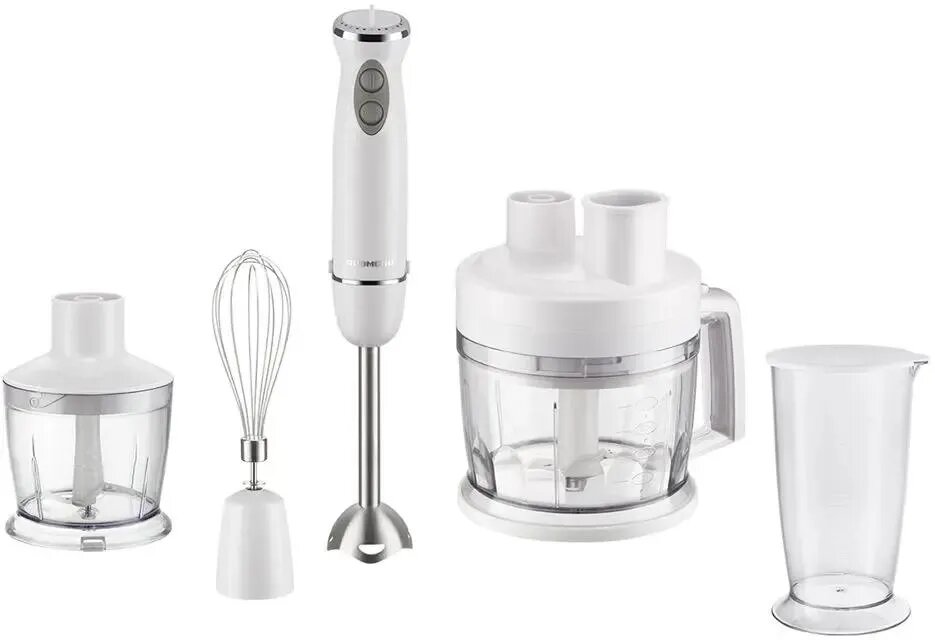Блендер погружной REDMOND BH-407, 1500Вт, 9 насадок, защита от перегрева, белый