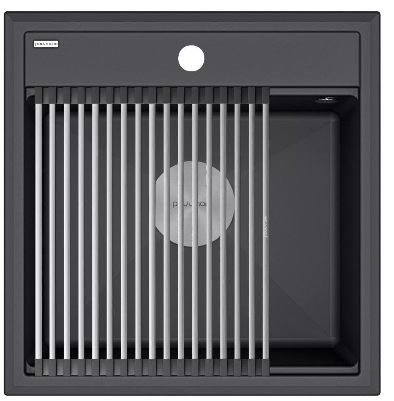 Кухонная мойка Paulmark STEPIA 50 PM115051-AN антрацит Искусственный камень