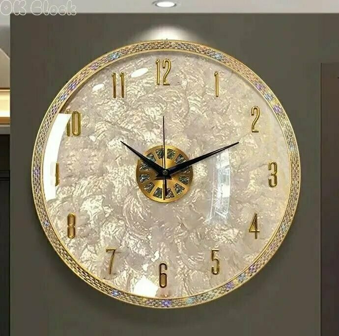 OFC Настенные часы "натуральные ракушки", 35 см х 35 см