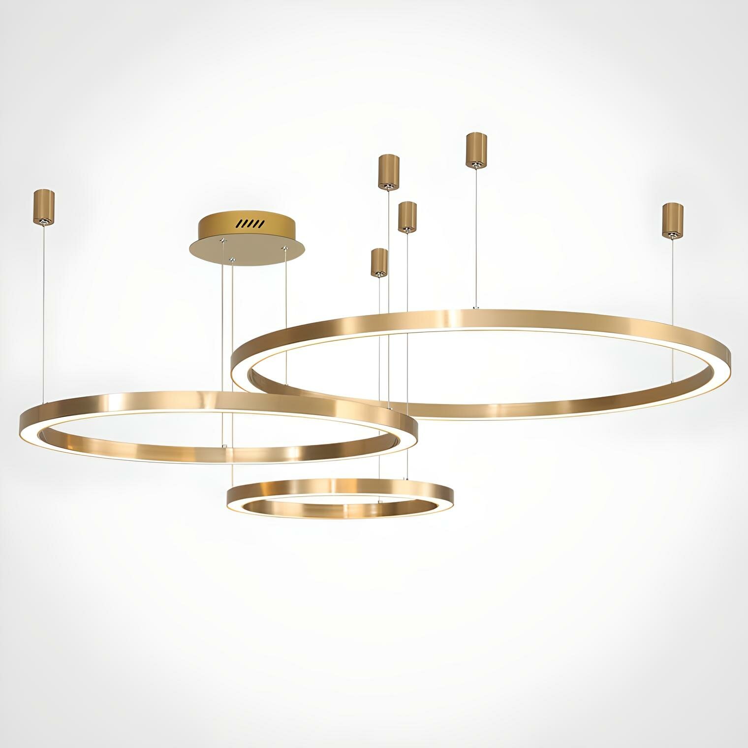 Подвесная светодиодная люстра VIRO LIGHT "CRUISE", LED, золото