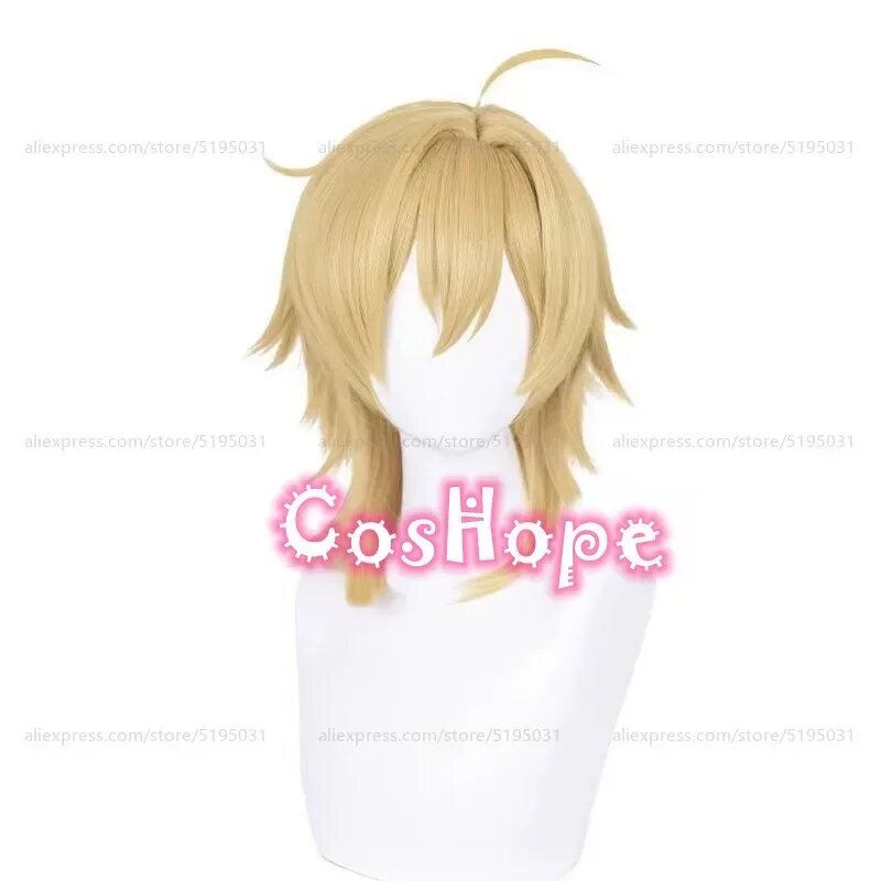 Hakaze Kaoru Косплей Парик 40 см Короткий Льняной Золотой Парик Косплей Аниме Косплей Парики Термостойкие Синтетические Парики для Костюма
