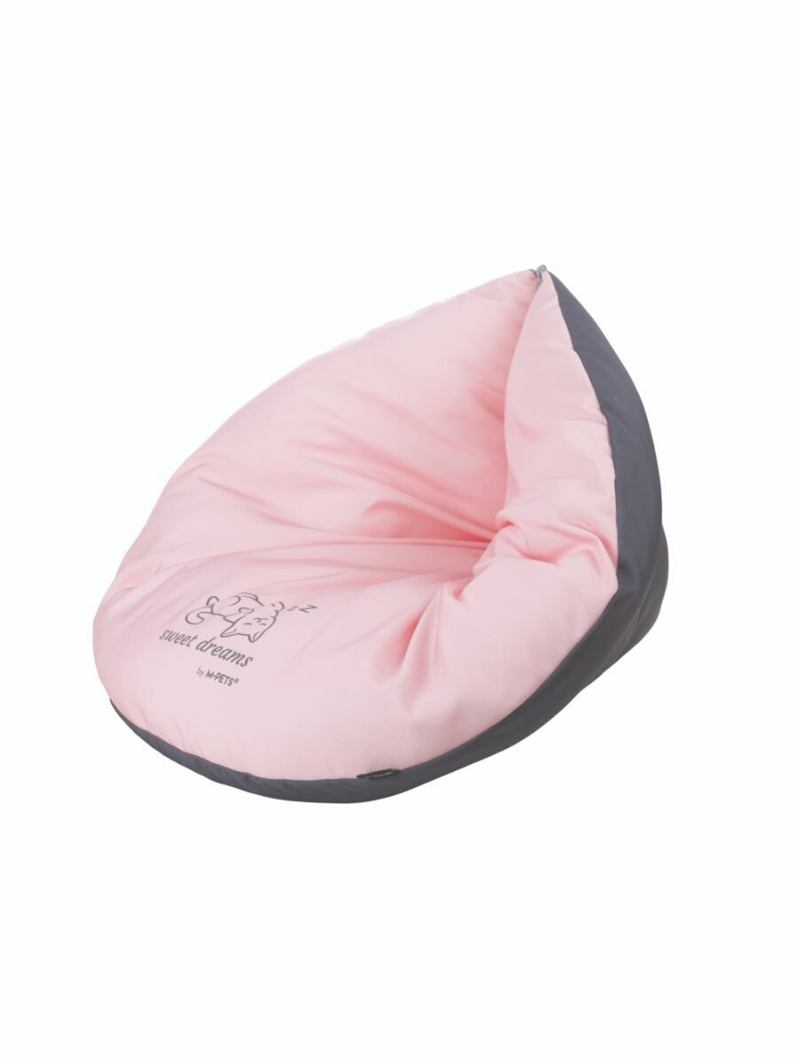 M-Pets 20304399 Лежанка-трансформер SWEET DREAMS розовая с серым 100 x 70 x 7 см