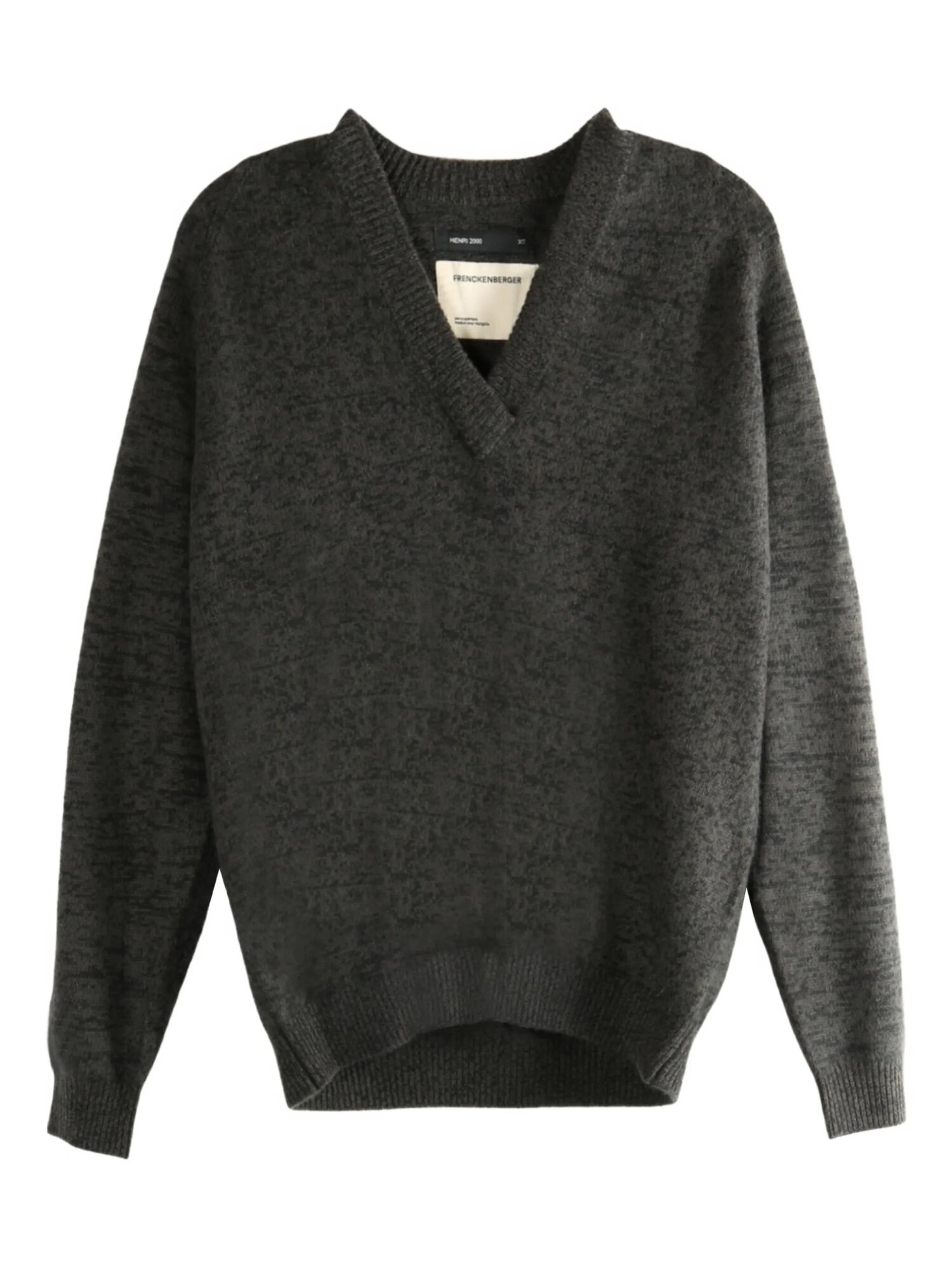 Свитер V-neck mélange sweater