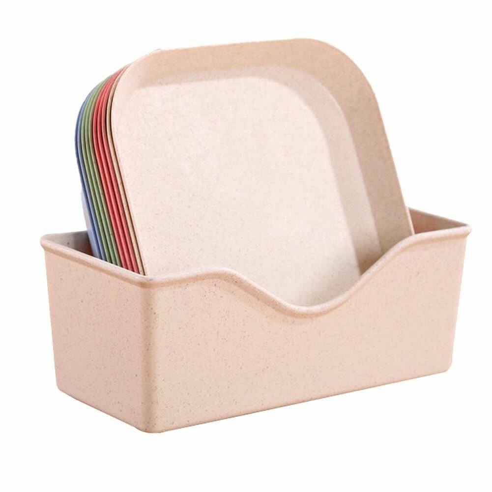 10 шт. разноцветных чайных тарелок с фруктами, европейская простая тарелка косточками