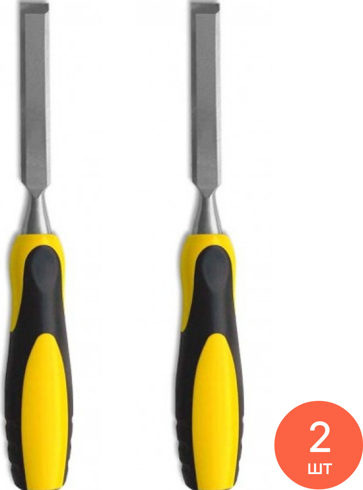 Стамеска 888 долото, из легированной стали и пластика, цвет желтый, ширина 10мм / инструменты (комплект из 2 шт)