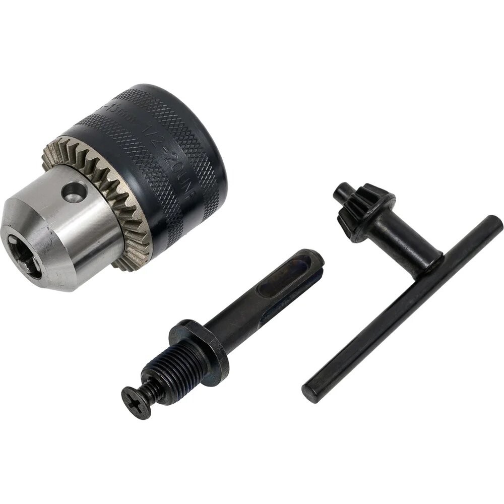 Патрон для дрели 1/2 БЗП 1.5-13 мм + ключ + адаптер SDS+ HEADROCK 268-306-310 для фиксации оснастки