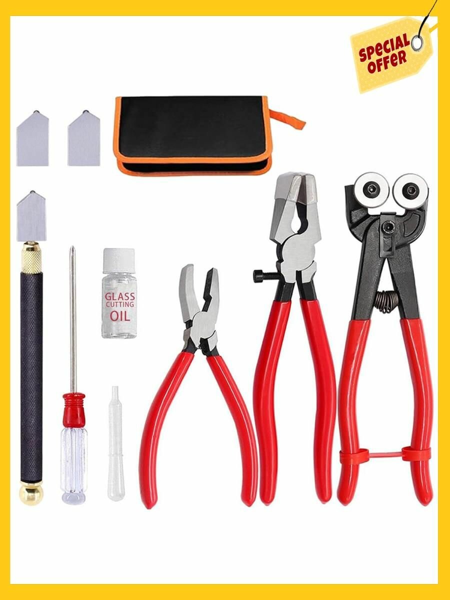 Набор Инструментов Для Резки Стекла, Кусачек Стеклянной Плитки На Колесах