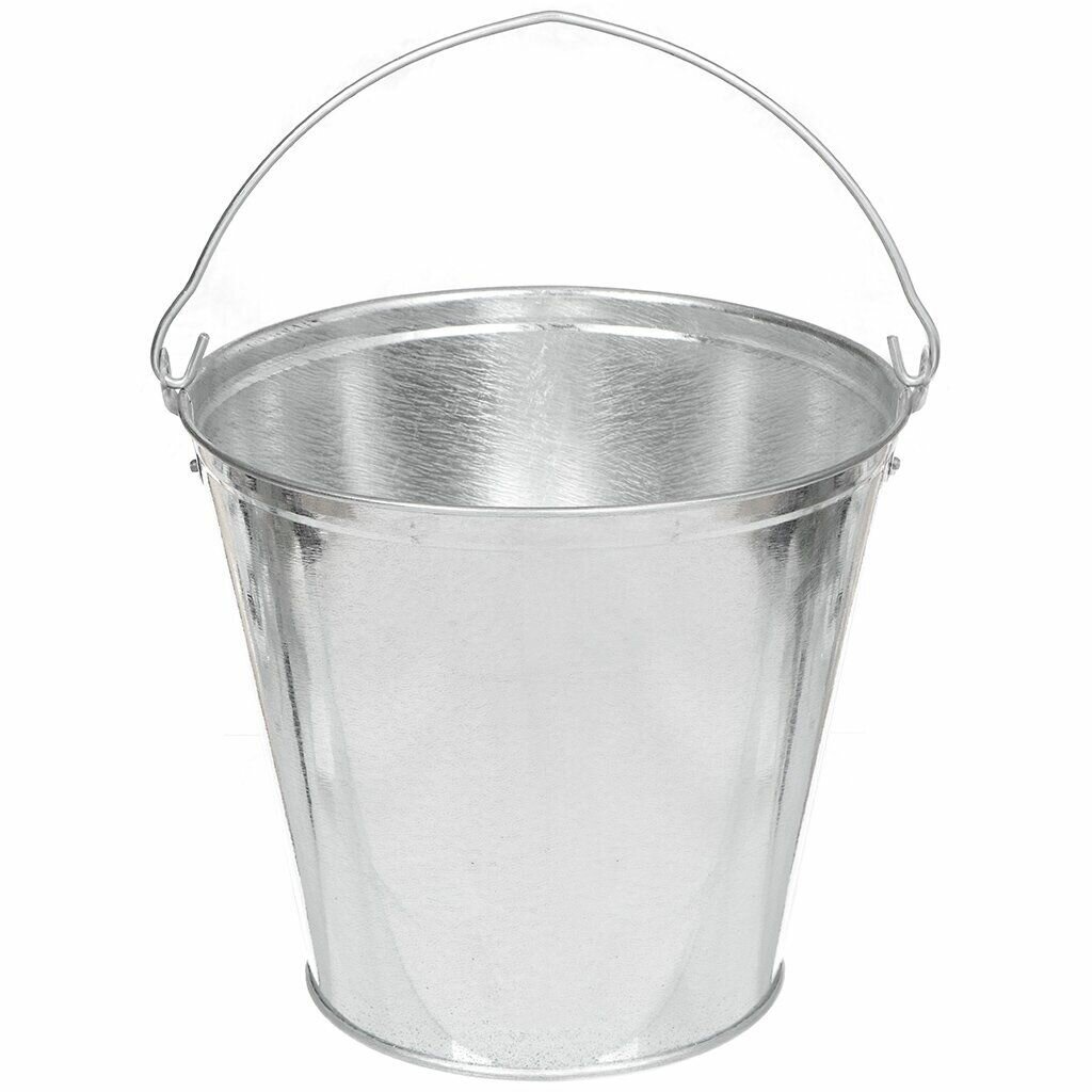 Ведро оцинкованное КНР металл, 15 л, хозяйственное, с ручкой, Таганрог
