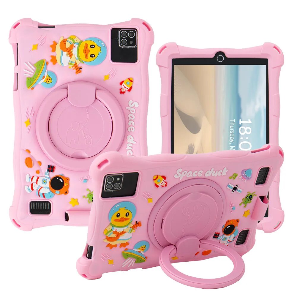 Детский силиконовый чехол для планшета 8 дюймов pink