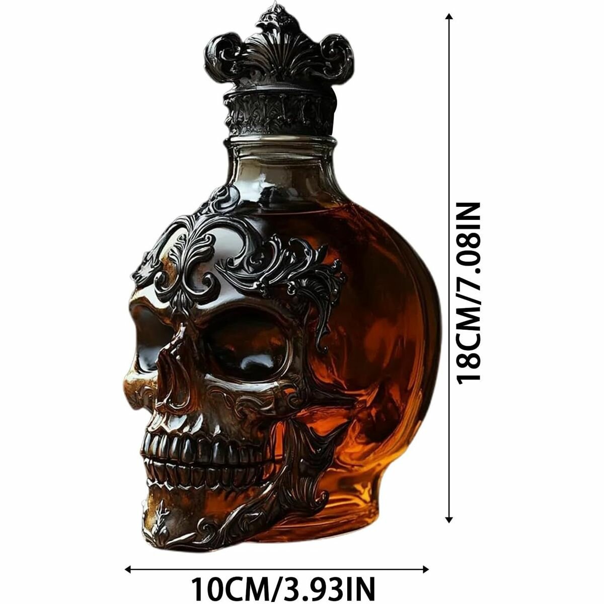 Набор бутылок "Виски-коллекция", стекло, с чехлами-стаканами, крышка-стакан, 1 шт.